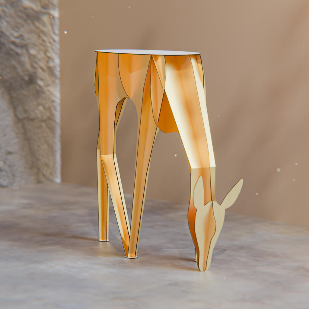 Console biche Diane Gold | Ibride France